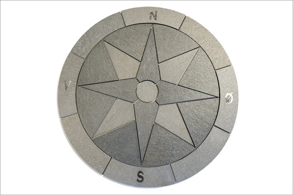 Legging av skifer kompassrose